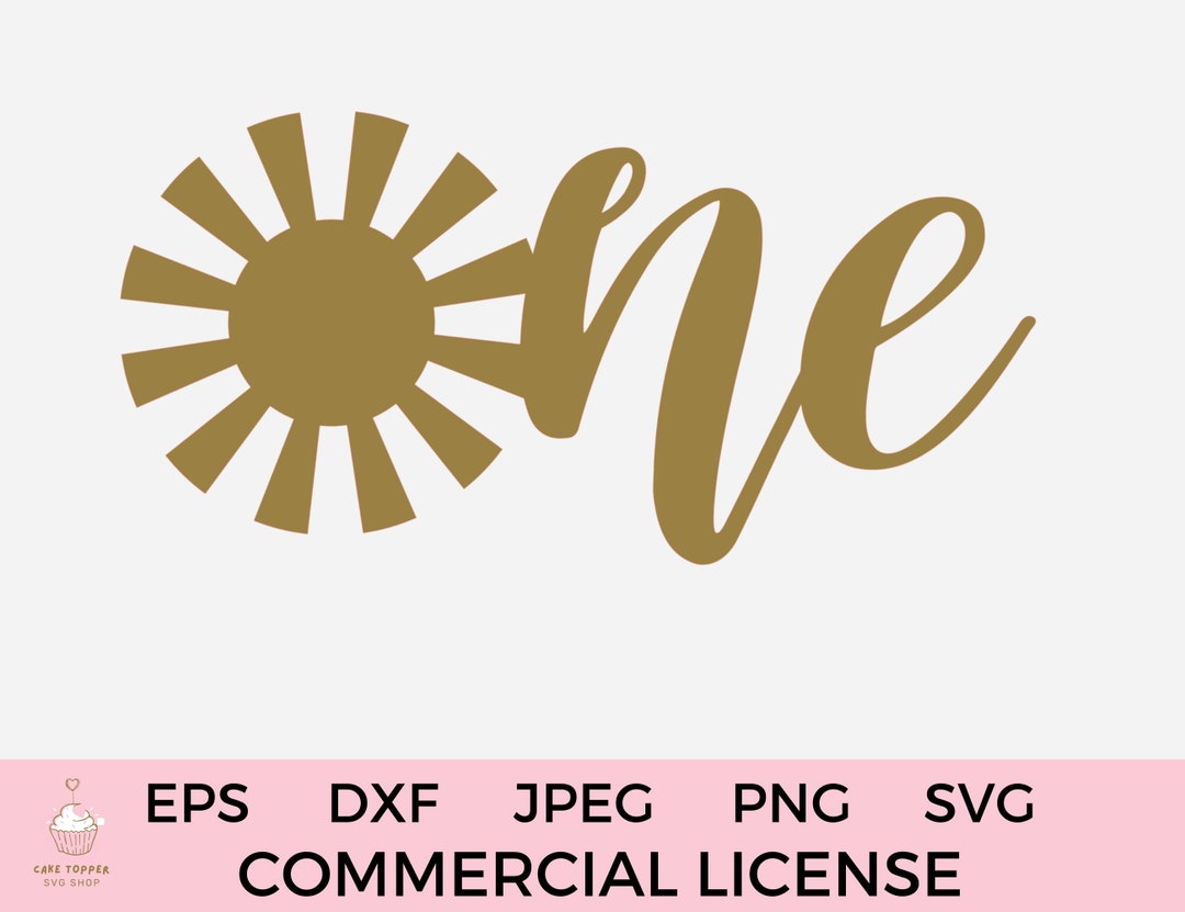 Sun SVG Sunshine 1st Birthday Cake Topper SVG Boho Sunshine One Cake ...