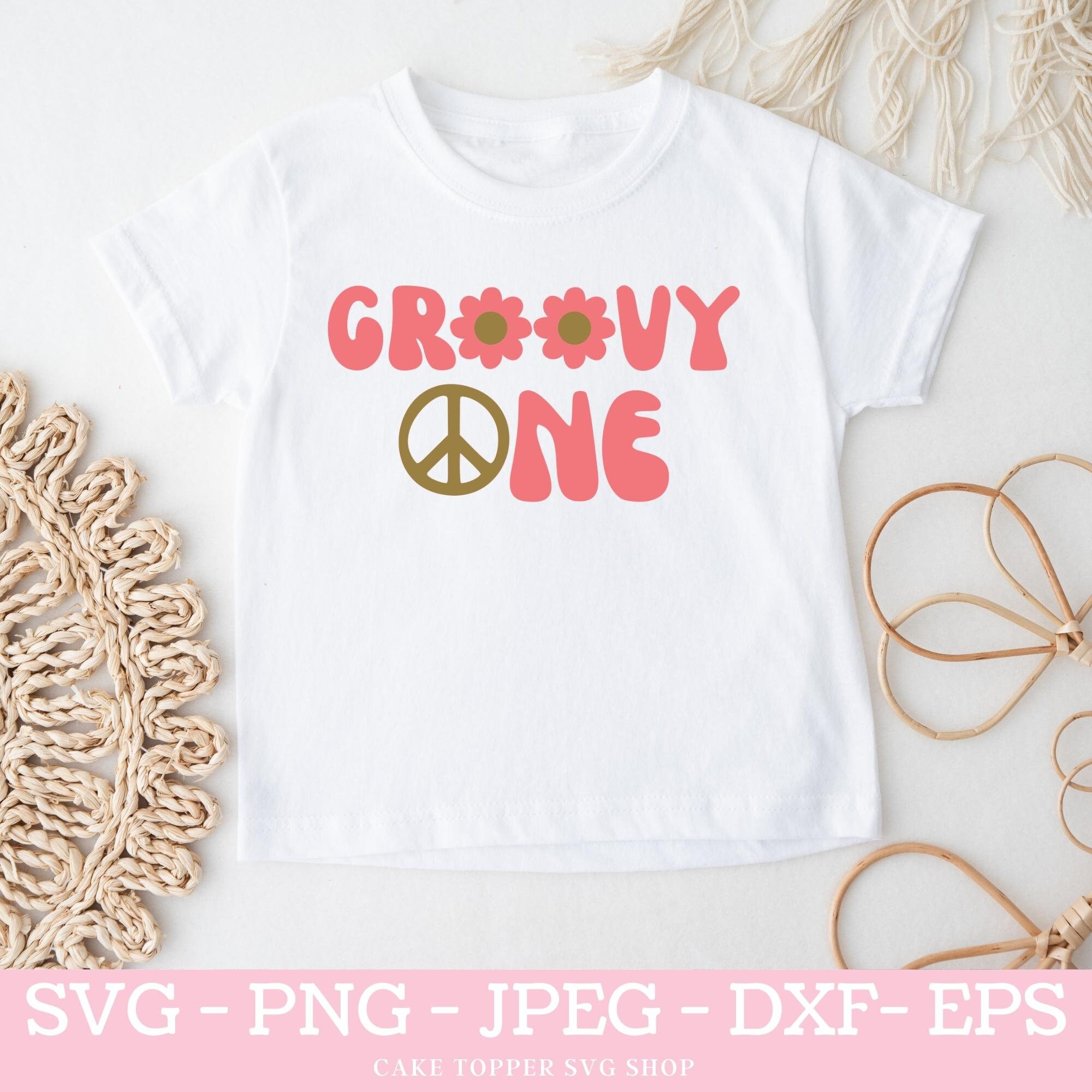 Groovy One SVG Cut File Girls 1st Birthday Retro 70's - Etsy