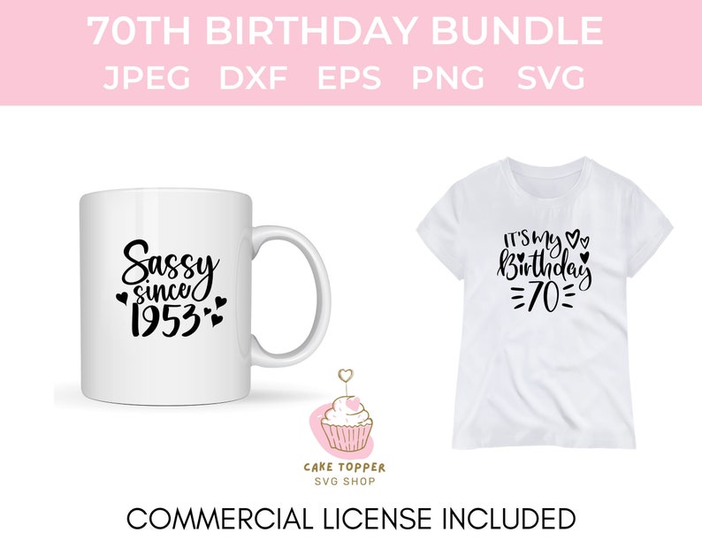 70th Birthday SVG Bundle PNG DXF Eps and Jpeg Included - Etsy UK 70th Birthday SVG Bundle PNG DXF Eps and Jpeg Included - Etsy UK