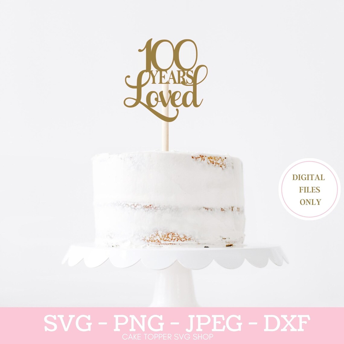 100 Years Loved SVG 100th Birthday SVG 100th Anniversary - Etsy UK