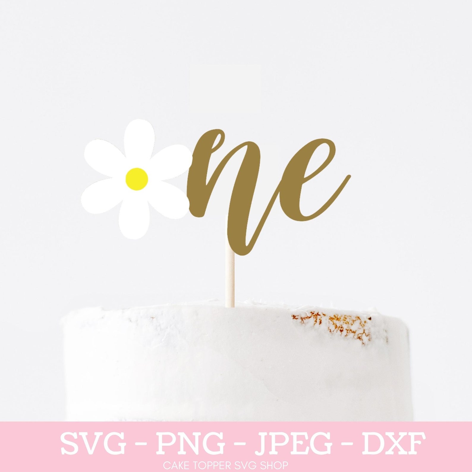 Daisy One SVG Cut File 1st Birthday Retro Daisy Theme - Etsy