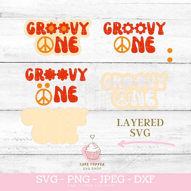 Groovy One SVG Cut File 1st Birthday Retro 70's Theme | Etsy