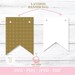 Banner SVG Banner Template Cut File Layered Bunting SVG Plain and ...