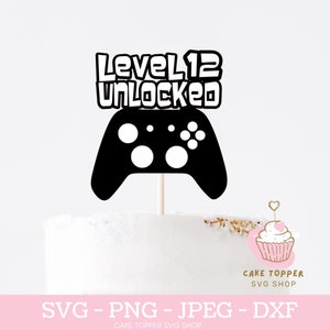 Level 12 Unlocked Instant Download SVG PNG DXF Gaming, Game Controller ...