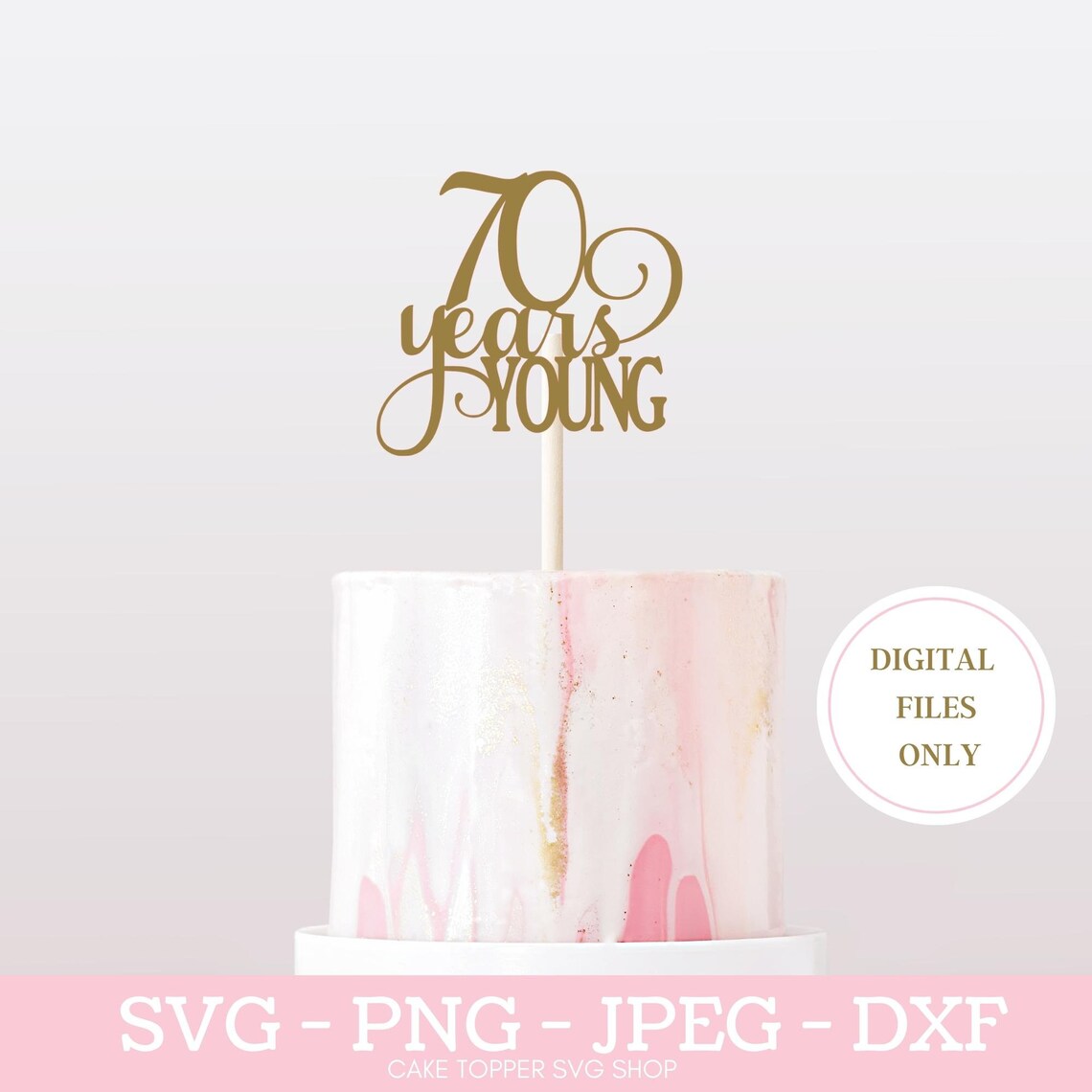 70 Years Young SVG 70th Birthday SVG 70th Party Decor SVG - Etsy