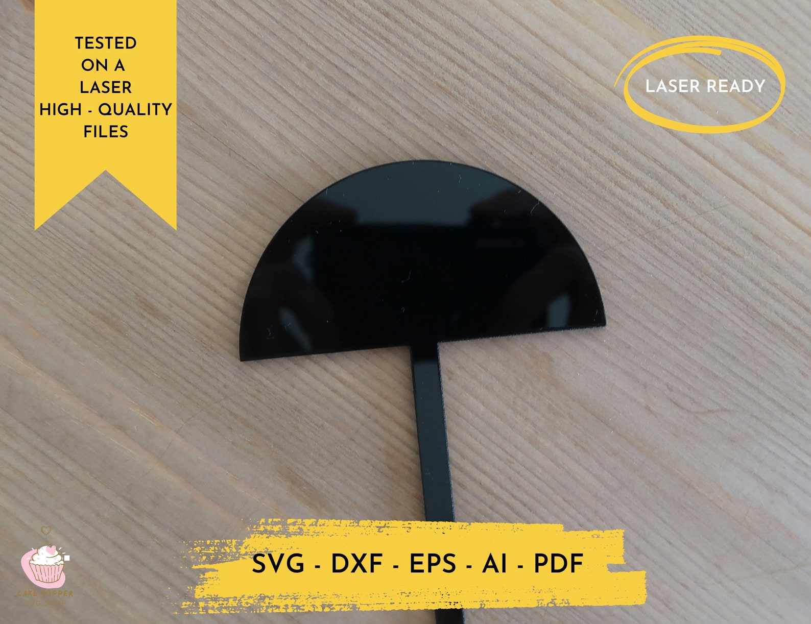 Cake Topper SVG Templates Arch Circle Hexagon Semi Circle - Etsy UK