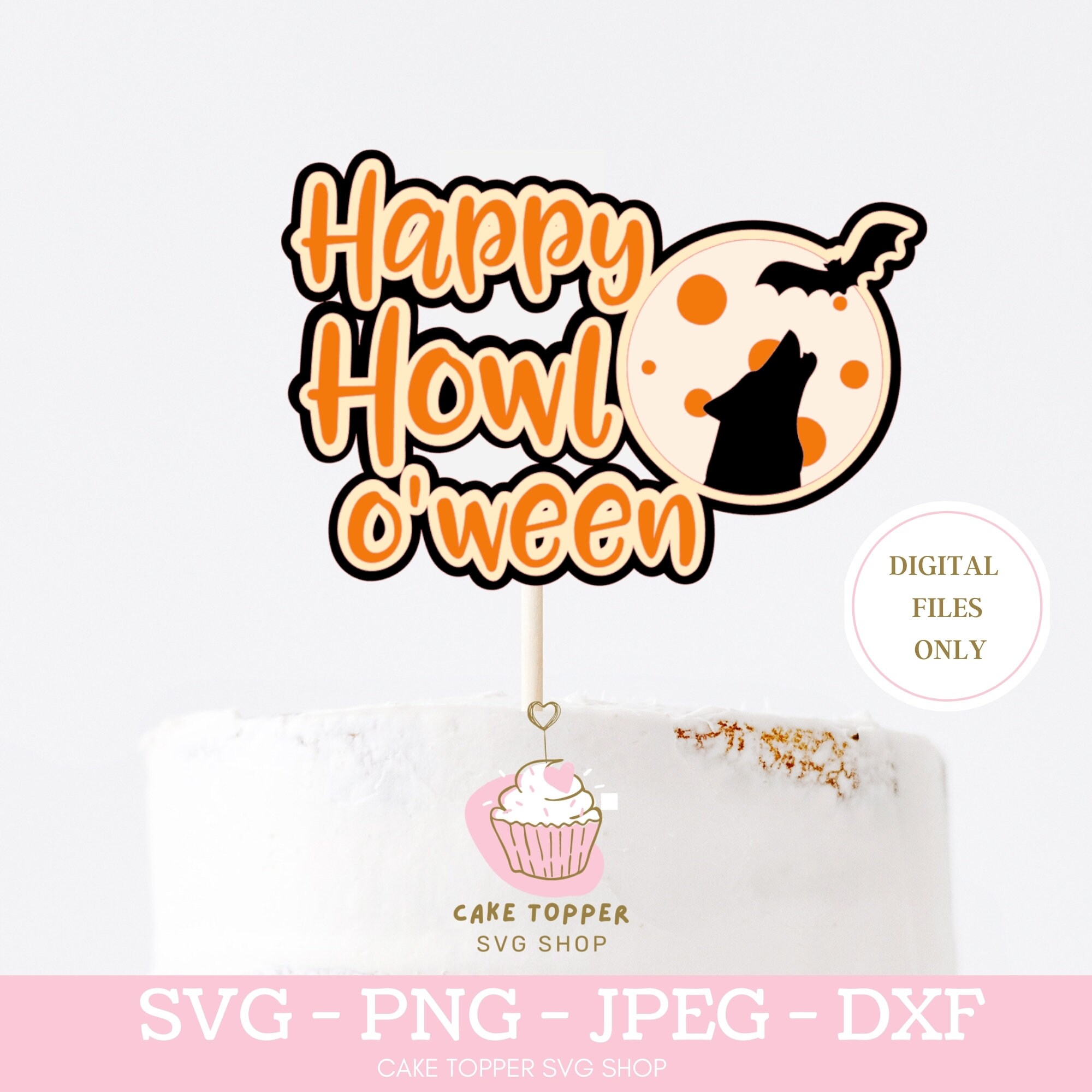 Happy Howl O Ween Halloween Sign SVG Full Moon Werewolf - Etsy UK