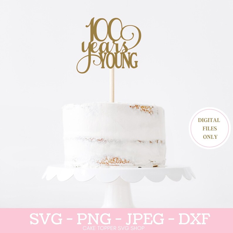 100 Years Young SVG 100th Birthday SVG 100th Party Decor - Etsy