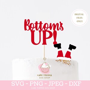 Bottoms up Funny Christmas SVG PNG DXF Ugly Sweater Clip Art Santa Legs ...