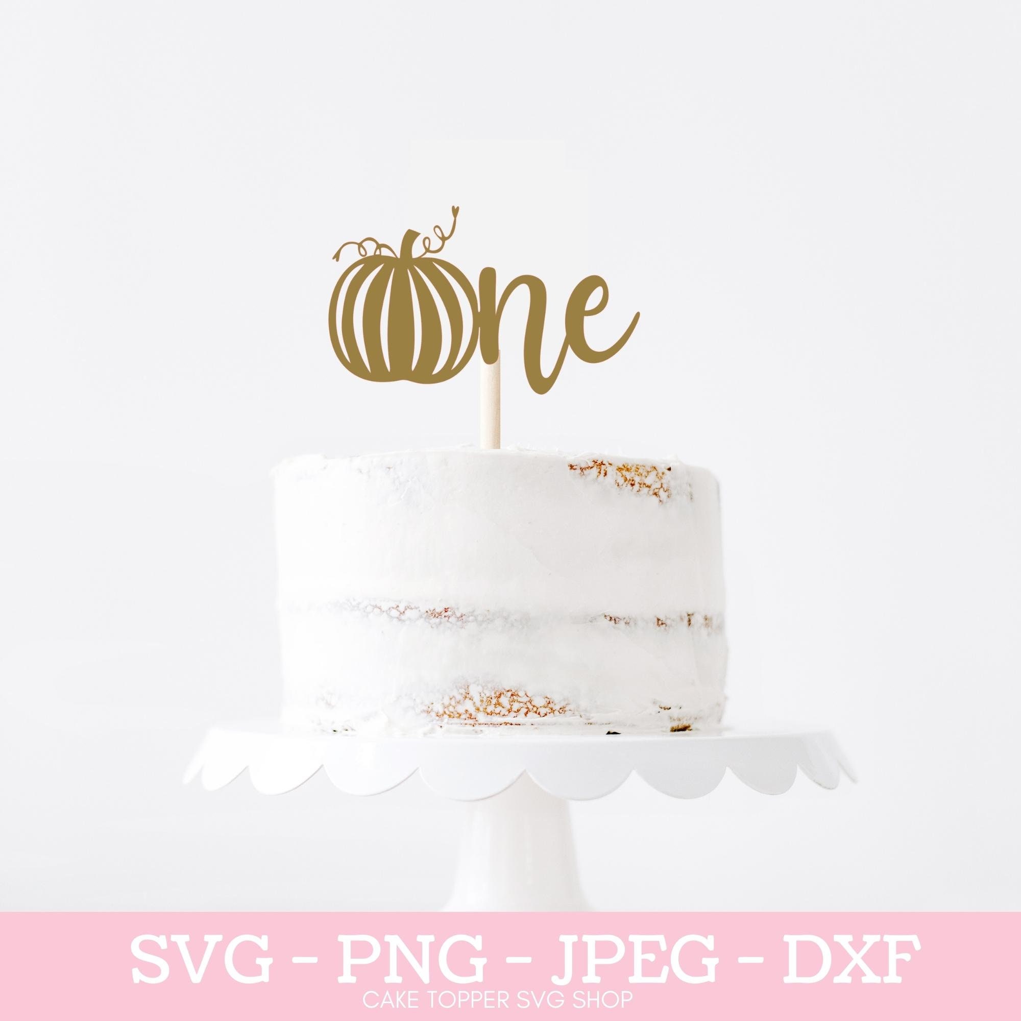 One Pumpkin SVG Little Pumpkin 1st Birthday Cake Topper Cut - Etsy UK