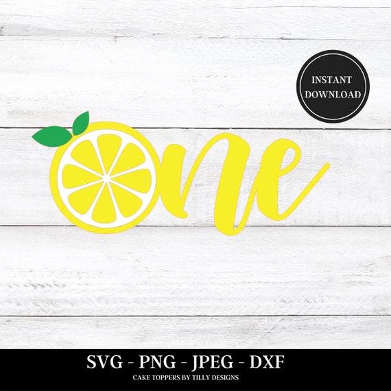 Lemon One SVG Lemon 1st Birthday Cake Smash Cut File Cake | Etsy