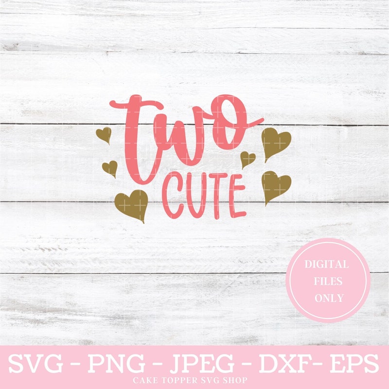Two Cute Svg - Etsy