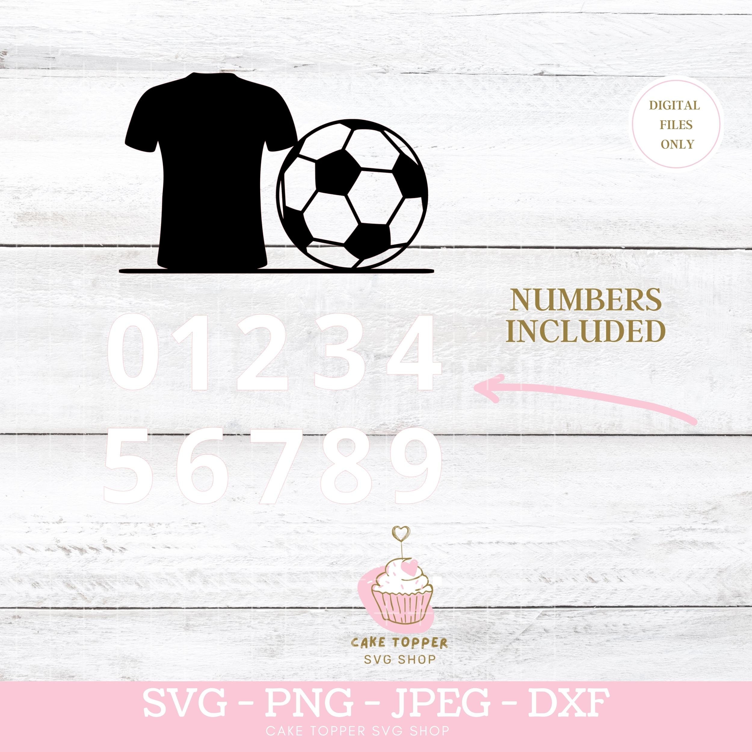 Football Cake Topper SVG Soccer Cake Topper SVG Custom Name | Etsy
