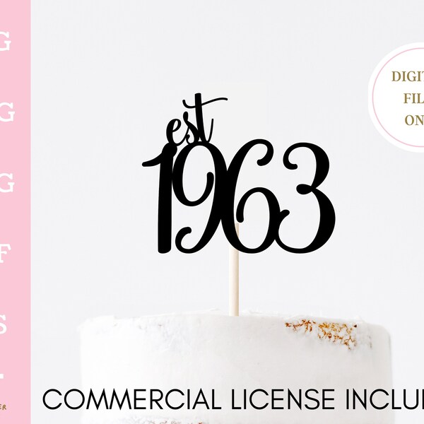 60th Birthday Topper - Etsy