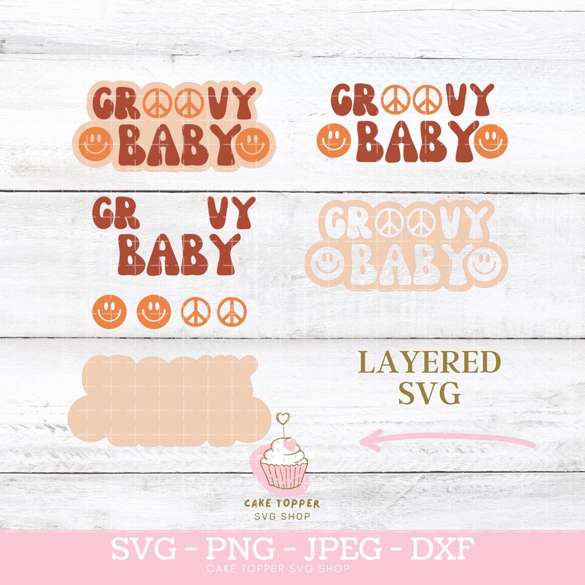 Groovy Baby SVG Cut File Baby Shower SVG 70's Theme | Etsy