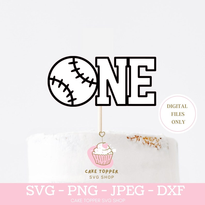 Baseball One Cake Topper SVG Baseball Theme 1st Birthday - Etsy Canada