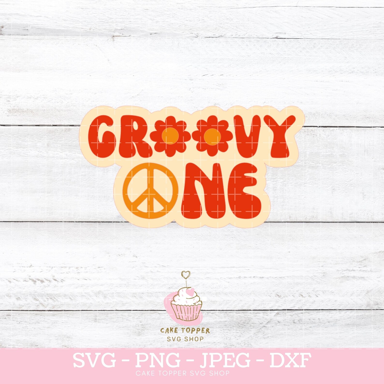 Groovy One SVG Cut File 1st Birthday Retro 70's Theme - Etsy