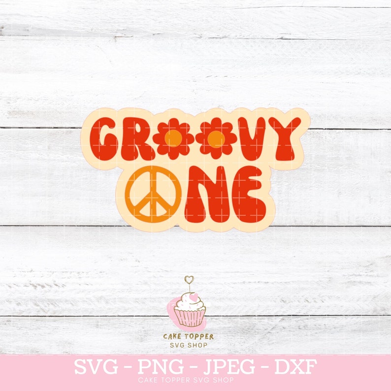 Groovy One SVG Cut File 1st Birthday Retro 70's Theme - Etsy