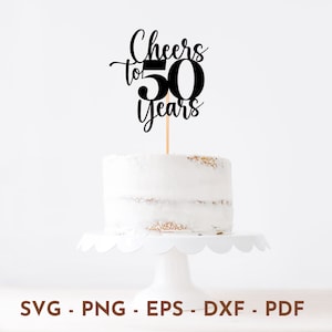 50th Birthday SVG Bundle PNG DXF Eps and Jpeg Included Cricut Cut Files Instant Download - Etsy UK