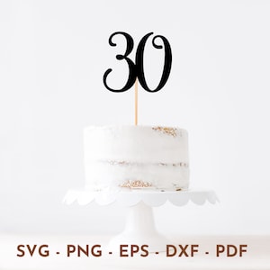 30th Birthday SVG Bundle PNG DXF Eps and Jpeg Included Cricut Cut Files ...