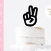 Hand Peace Sign SVG Cake Topper SVG 2nd Birthday Cake Topper 2 Finger ...