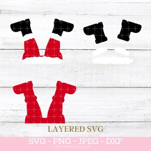 Bottoms up Funny Christmas SVG PNG DXF Ugly Sweater Clip Art Santa Legs ...