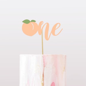 Peach One SVG One Sweet Peach Cake Topper SVG Sweet as a Peach PNG One ...