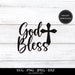 God Bless Cake Topper SVG Baptism Cake Topper Cut File - Etsy