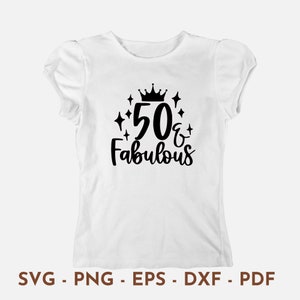50th Birthday SVG Bundle PNG DXF Eps and Jpeg Included Cricut Cut Files Instant Download - Etsy UK