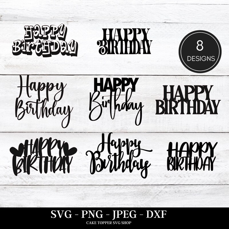 Birthday Svg - Etsy
