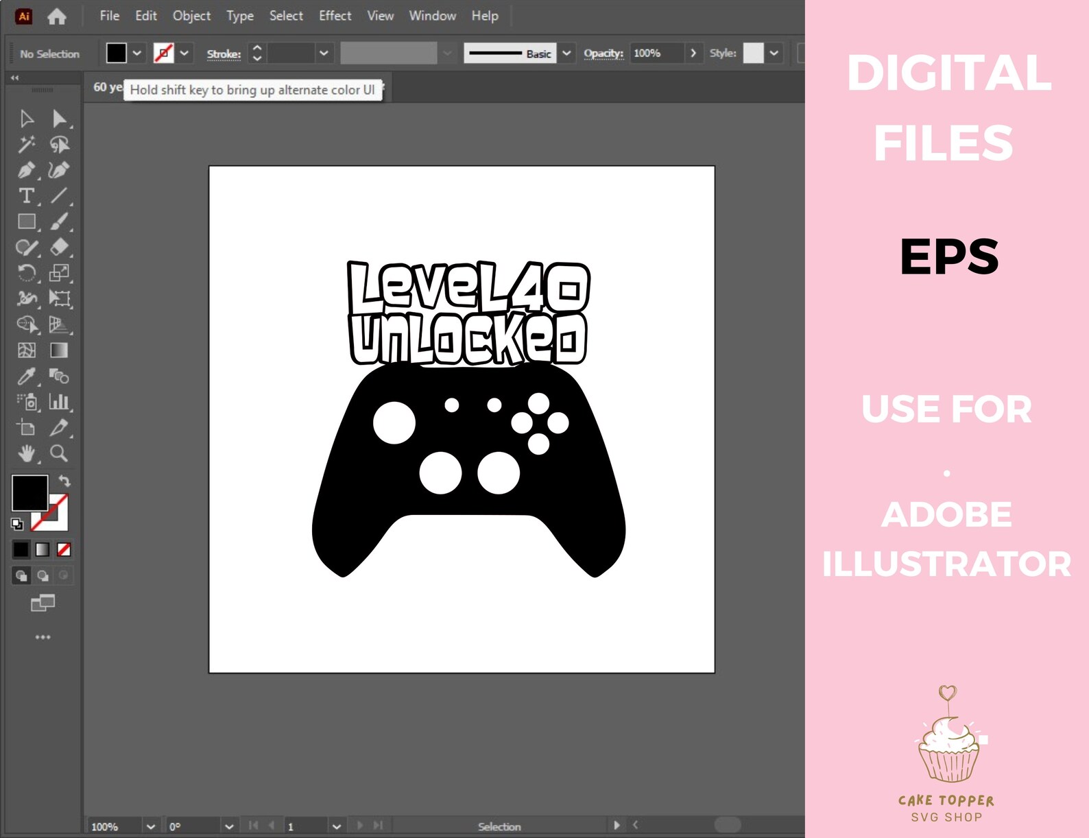 Level 40 Unlocked Instant Download SVG PNG DXF Gaming - Etsy