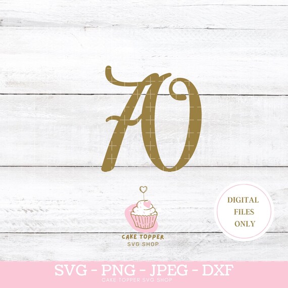70 SVG 70th Birthday Cake Topper SVG Cupcake SVG | Etsy Australia