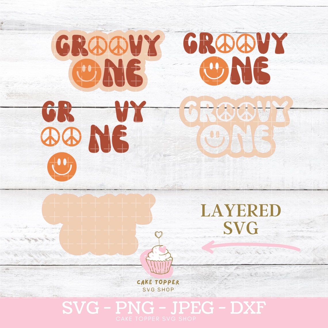 Groovy One SVG Cut File 1st Birthday Retro 70's Theme - Etsy