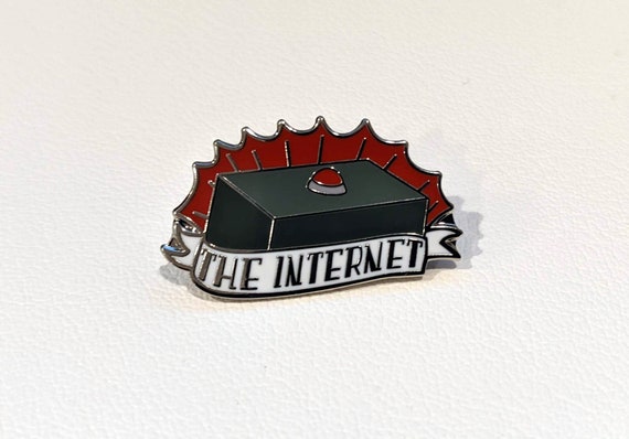 The Internet Tattoo Flash Enamel Pin - Etsy