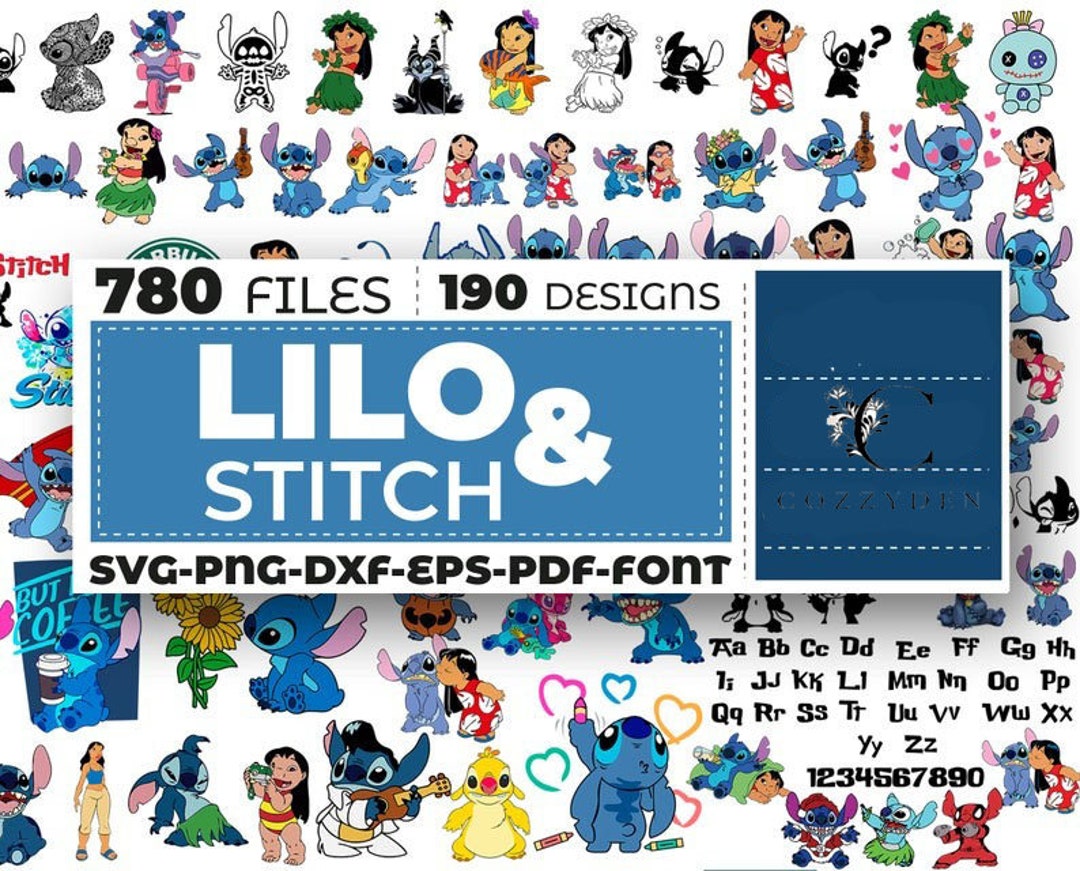 Lilo and Stitch SVG Bundle: Birthday Stitch, Lilo Vector Designs ...