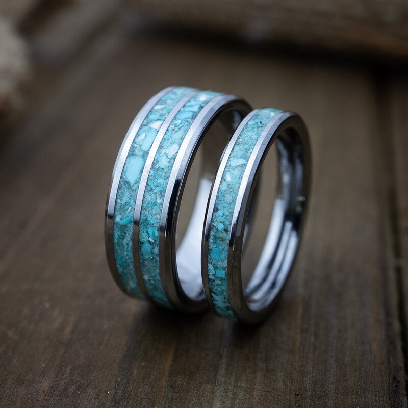 Turquoise Wedding Ring - Etsy