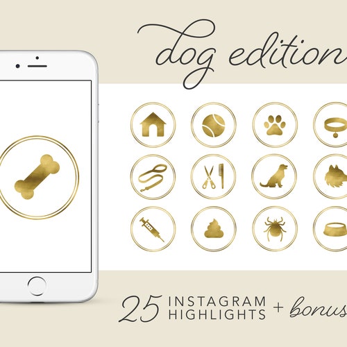 40 Dog Instagram Highlight Covers Minimal Pet Highlights - Etsy