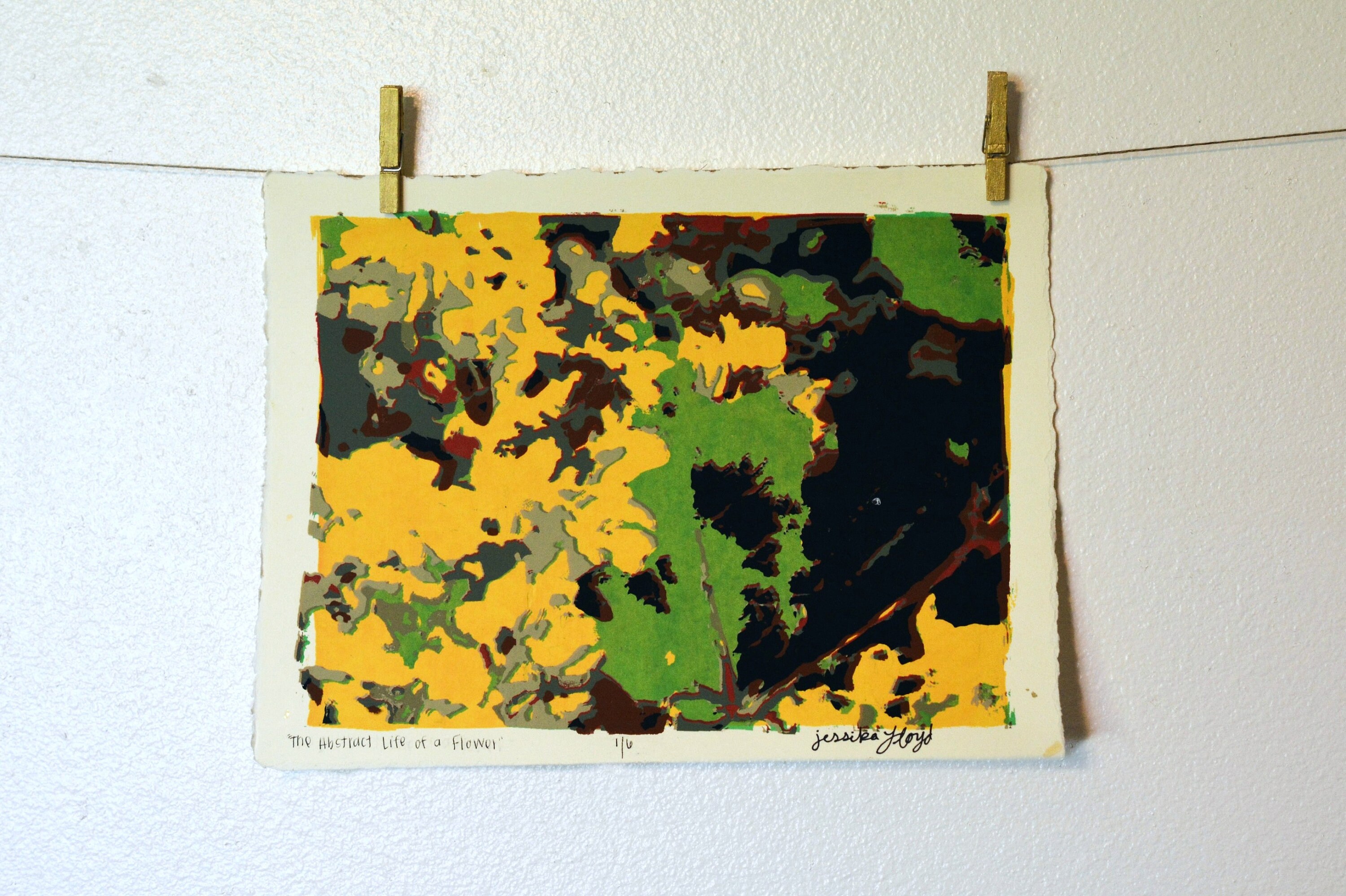 Abstract Screen Print Colorful Decor Screen Print Paper - Etsy