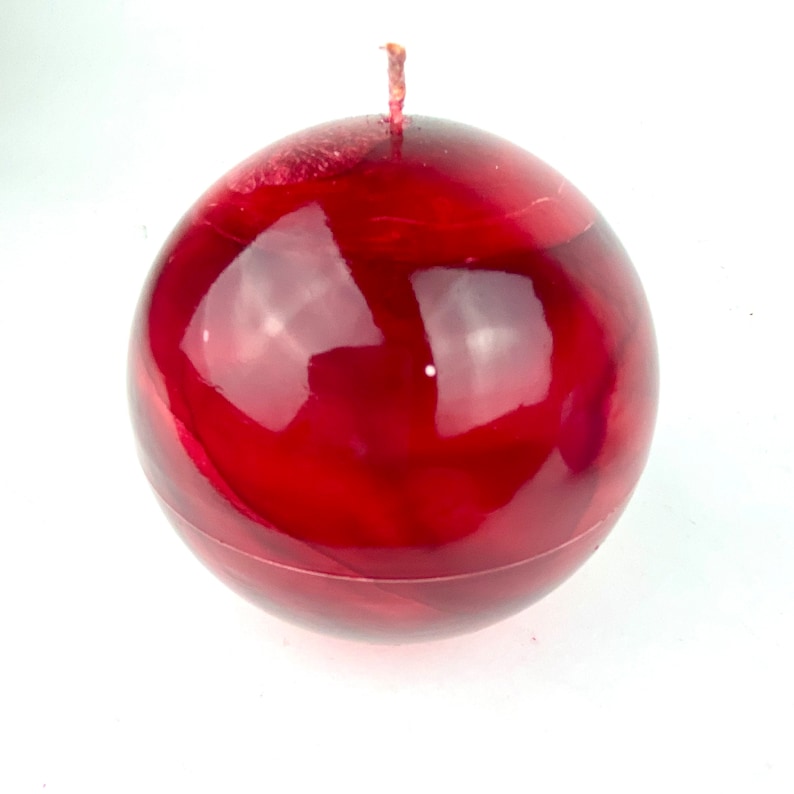 Scarlet Sphere Candle Handcrafted/handmade Candle, Natural, Bright ...