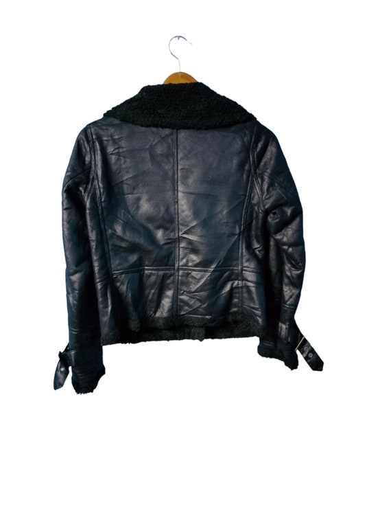 rare!! vintage full leather women jacket - Gem