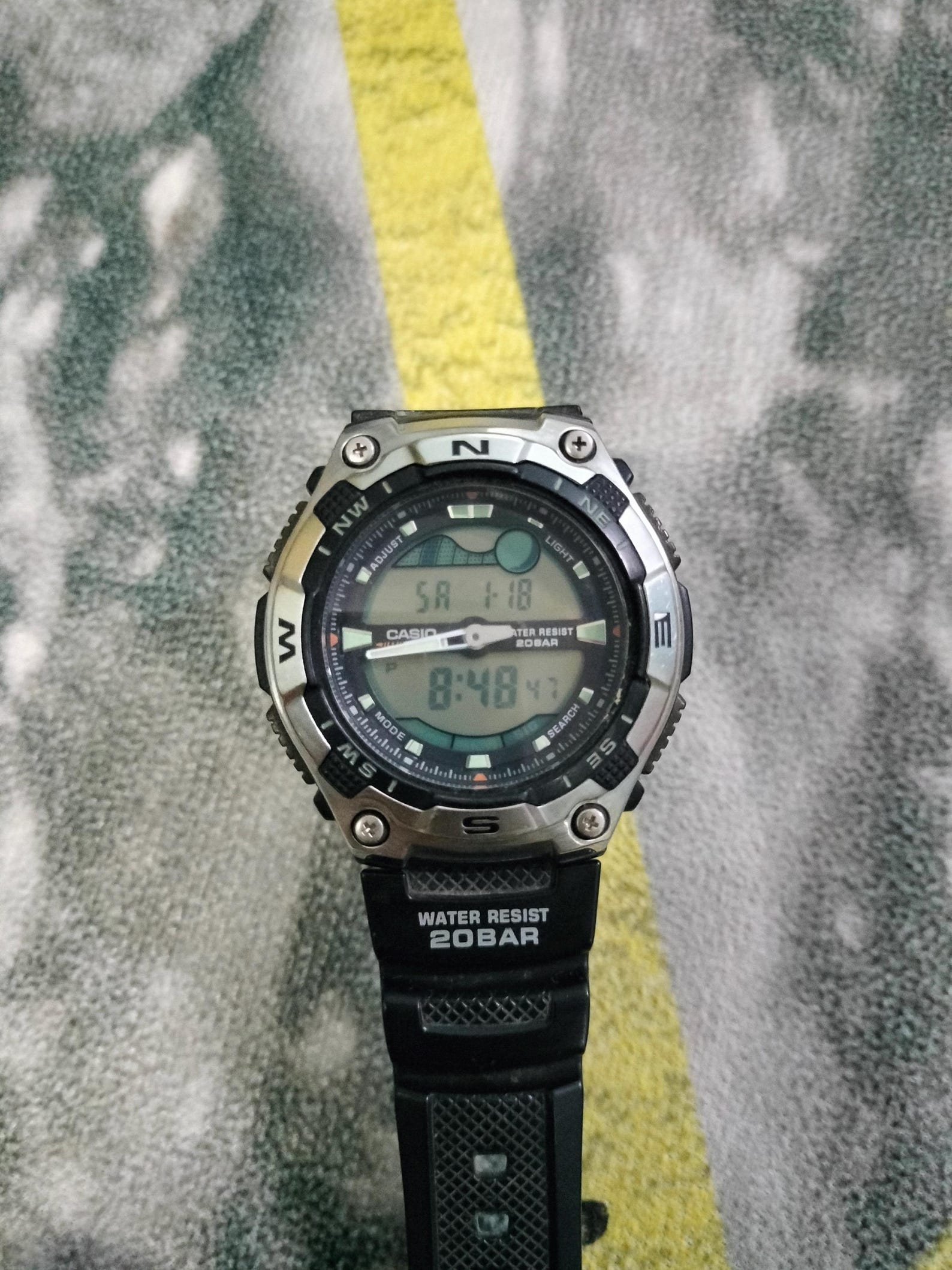 Rare!! Vintage CASIO Tide Graph Moon Phase 3 Alarms Watch - Etsy