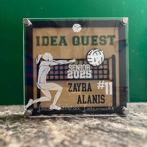 Volleyball Plaque, Volleyball Coach's Gift, Coach Appreciation Gift ...