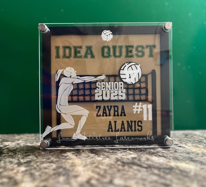Volleyball Plaque, Volleyball Coach's Gift, Coach Appreciation Gift ...