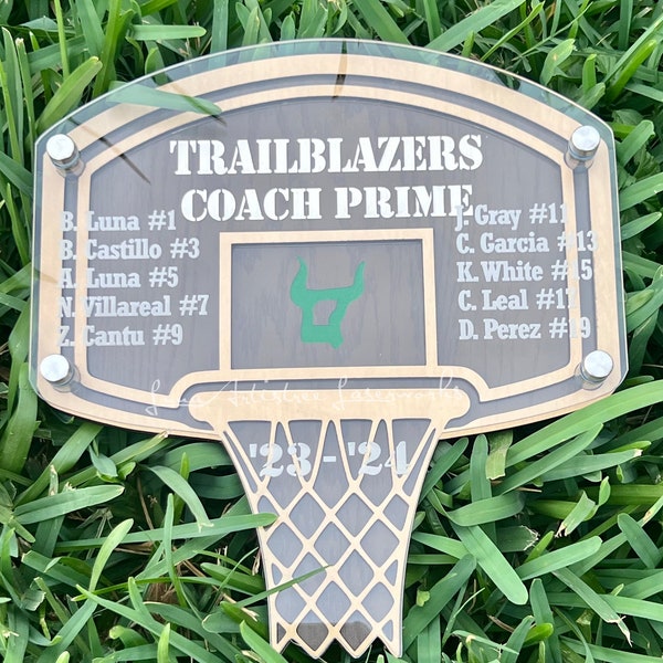 Basketball Plaque - Etsy