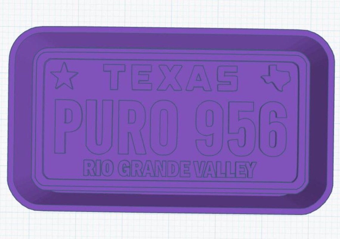 Puro 956 License Plate 3D STL File for Mold Housing, STL, Digital - Etsy