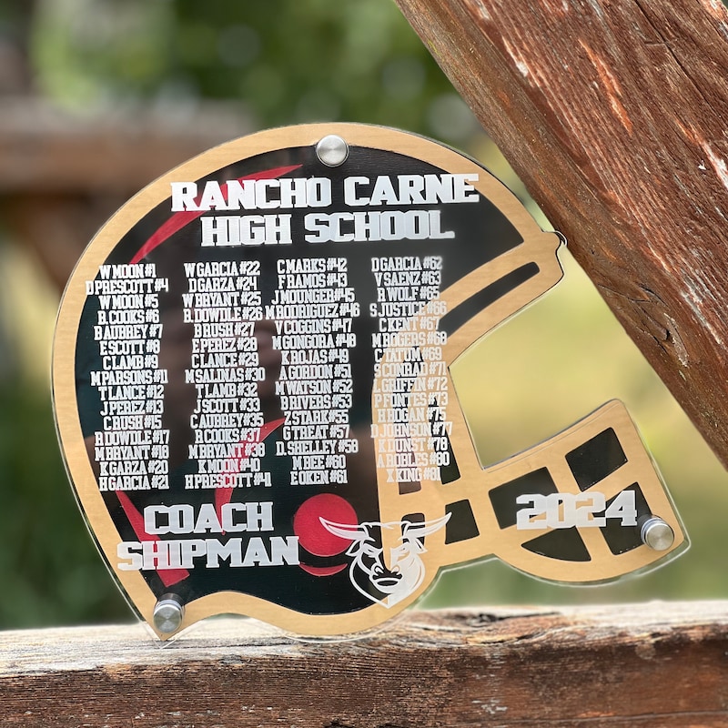 Football Plaque - Etsy