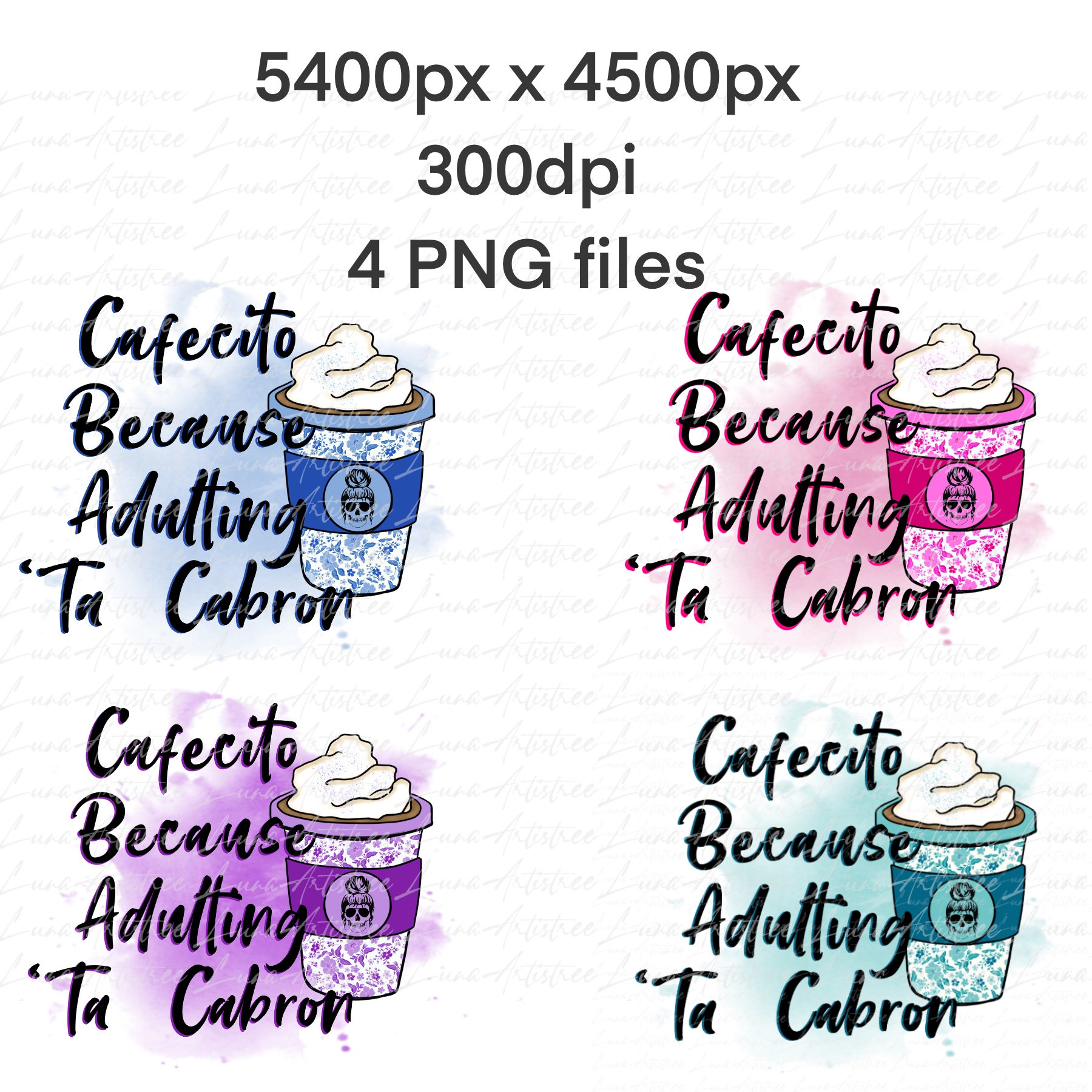 Cafecito Because Adulting Ta Cabron PNG, Cafecito PNG, Funny PNG ...