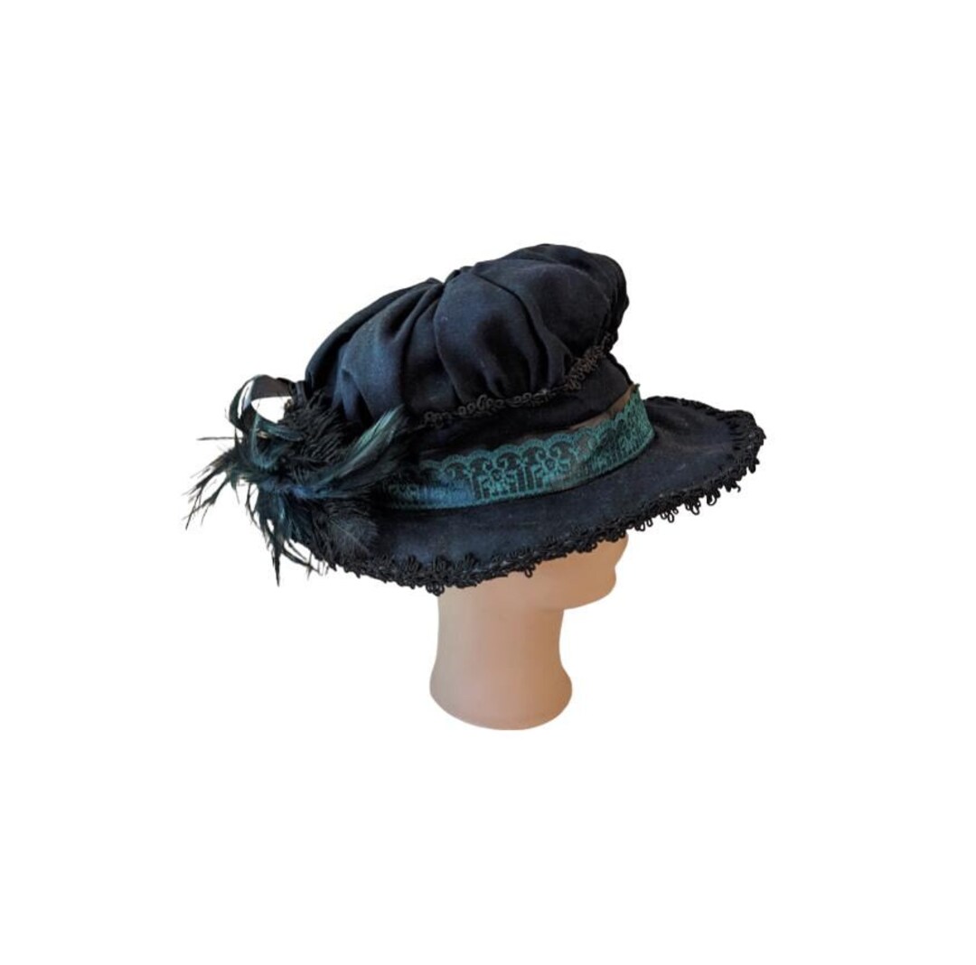70s Does 1910 SUFFRAGETTE EDWARDIAN HAT Vintage Costume Theatre Cap ...