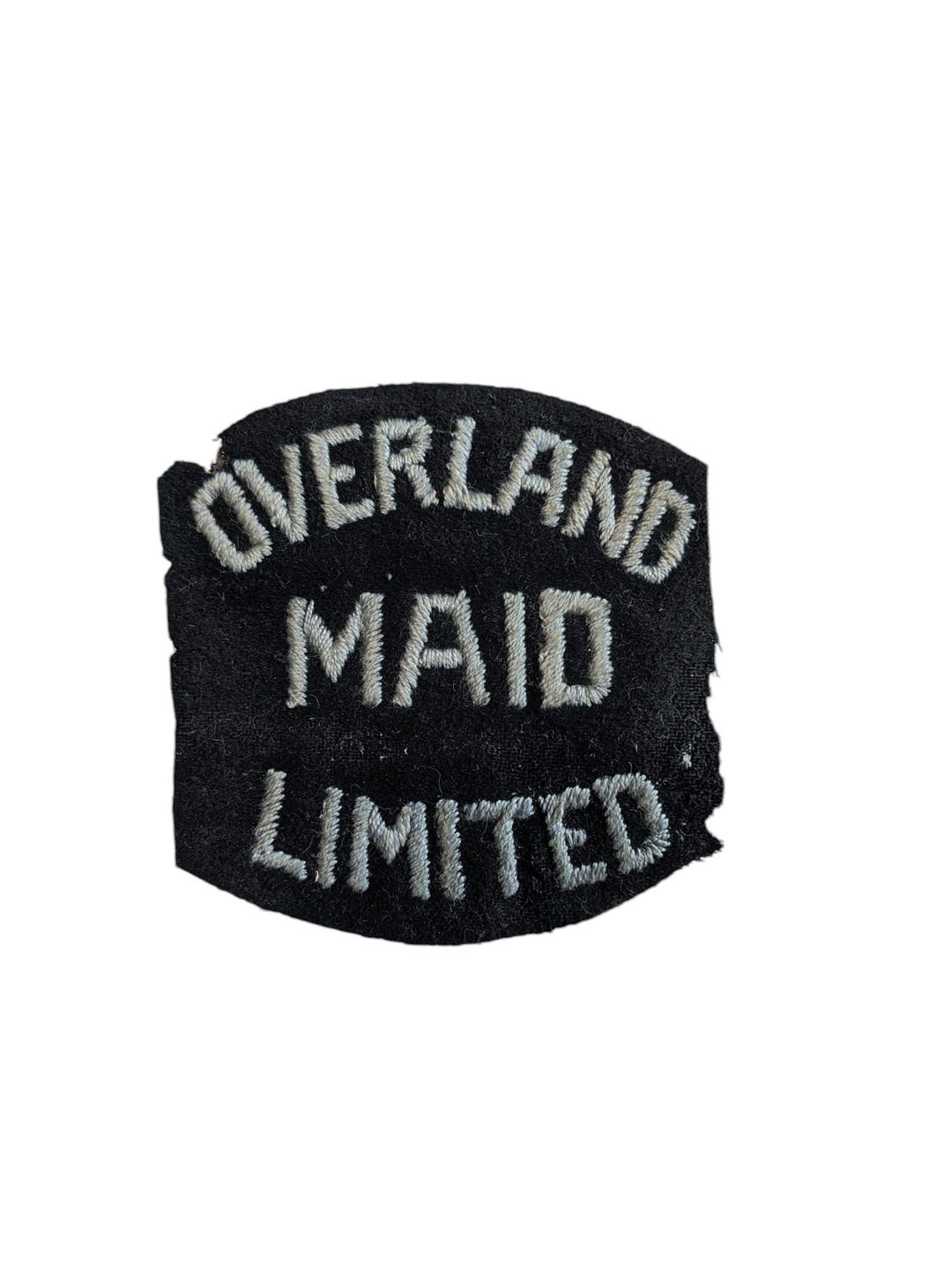 Rare 1920s OVERLAND LIMITED RAILROAD Crew Patch Employee Maid Felt ...