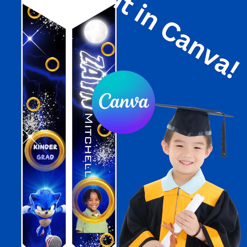 Sonic With Graduation Cap - Etsy